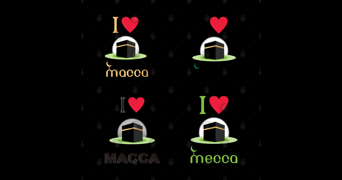 Hajj, Macca, Kaaba, Umrah, Makkah sticker, I love Macca, sticker pack ...