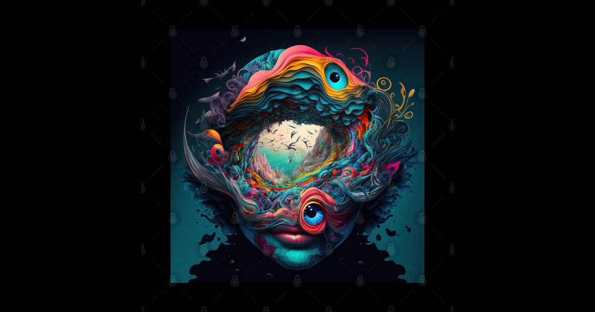 Chaotic and surreal distorted figure - Mind Blowing Moment #6 - Digital ...