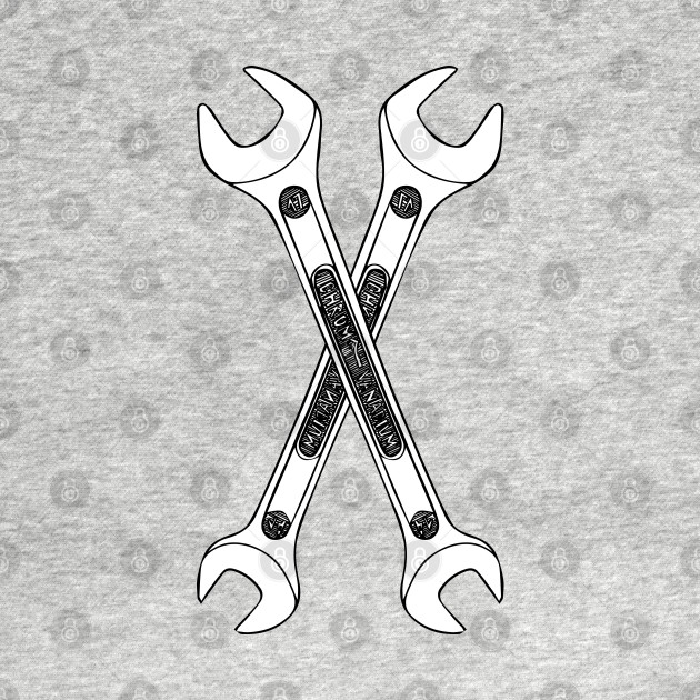 Crossed wrenches - Wrench - T-Shirt | TeePublic
