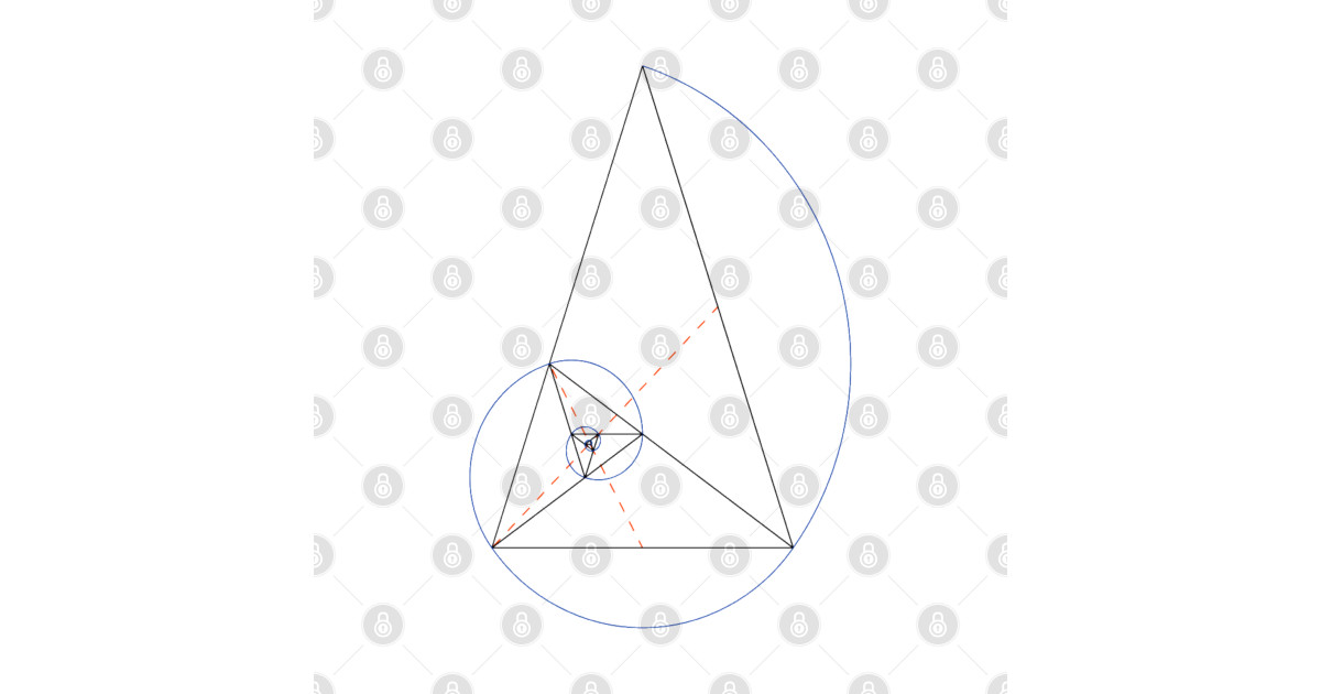 Golden Ratio - Isosceles Triangle - Fibonacci Spiral - Triangle - T ...
