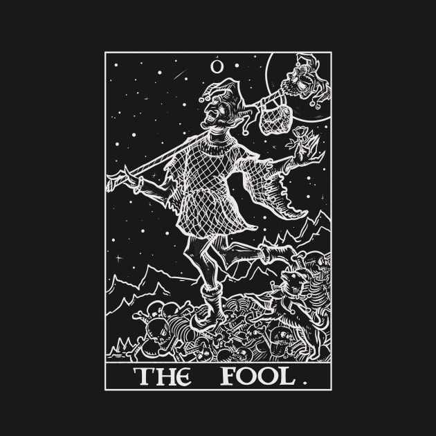 The Fool Tarot Card - Gothic Court Jester - The Fool - T-Shirt | TeePublic