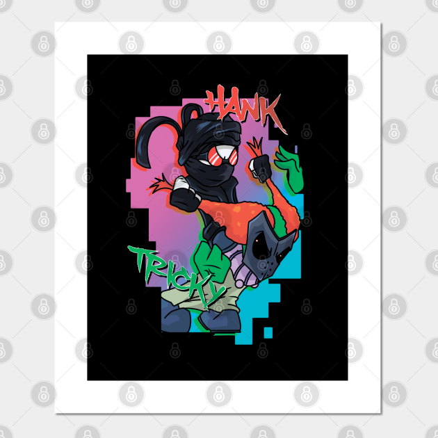 fnf mc hank and tricky graffiti - Madness Combat - Posters and Art ...