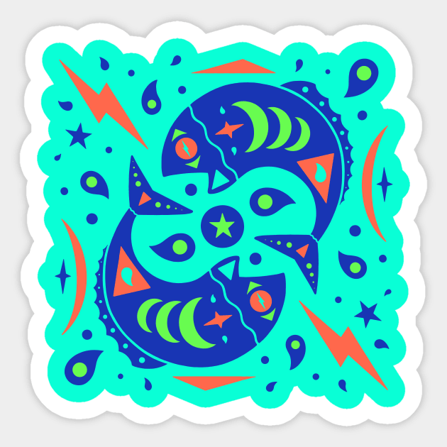 i'm split in half - Fish - Sticker | TeePublic