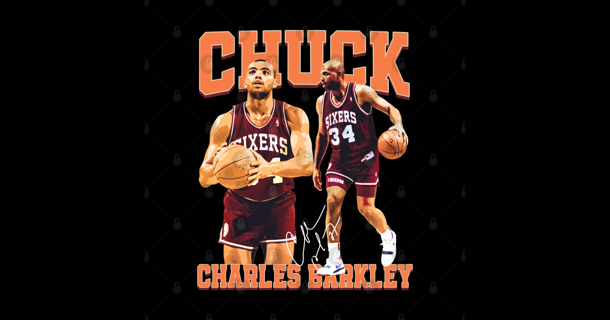 Charles Barkley The Chuck Basketball Legend Signature Vintage Retro 80s ...
