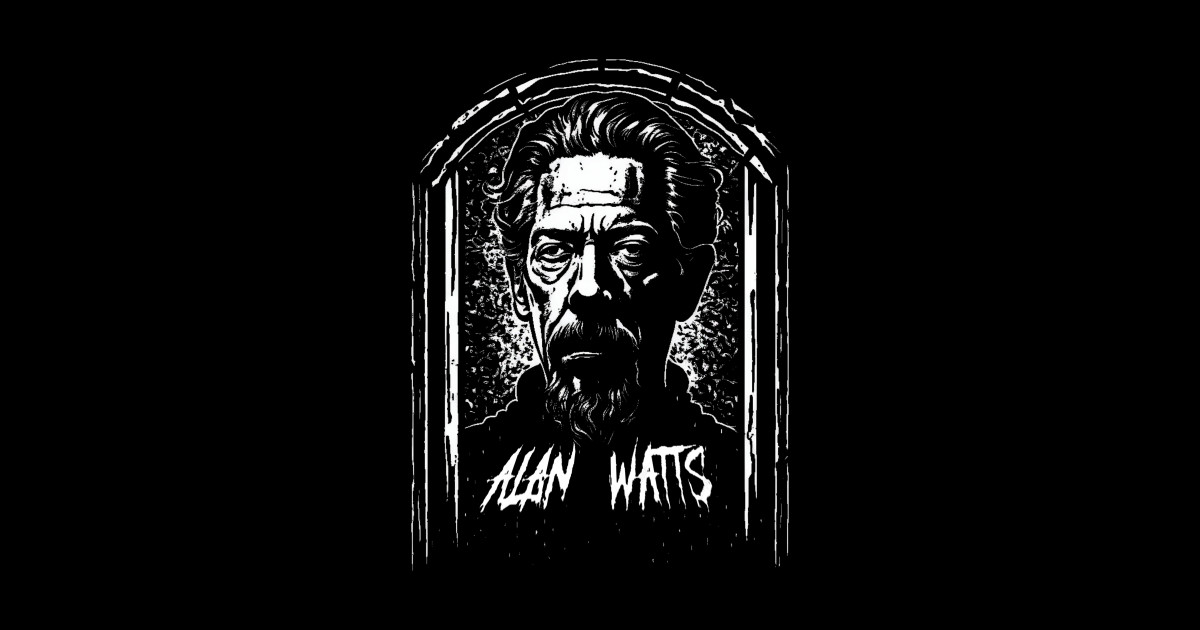 Alan Watts Metal - Alan Watts - Sticker | TeePublic