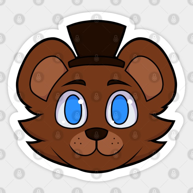 Freddy Fazbear - FNaF - Five Nights At Freddys - Sticker | TeePublic