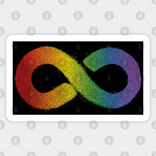 Rainbow Infinity Symbol | Autism Pride Sticker | Neurodiversity ...