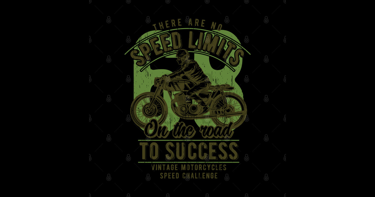 Speed Limits distressed vintage rider motorcycle - Speed Limits ...