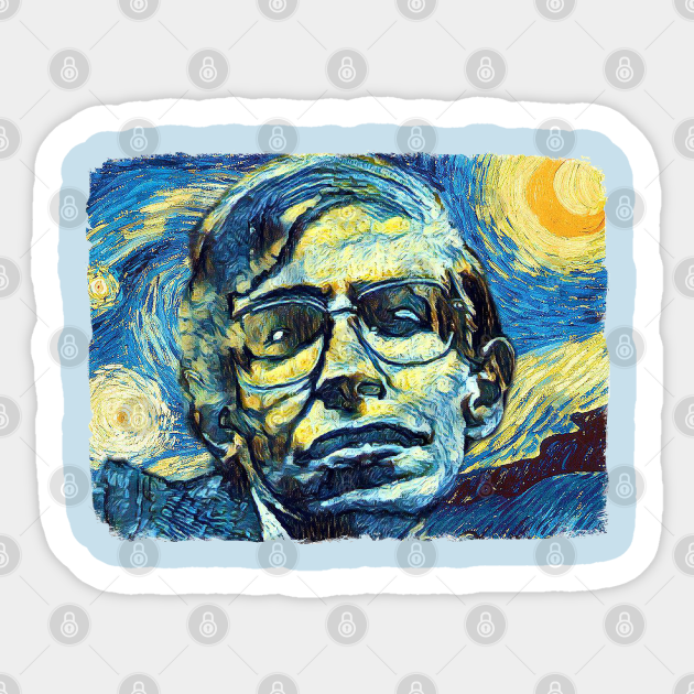 Stephen Hawking Van Gogh Style - Stephen Hawking - Sticker | TeePublic