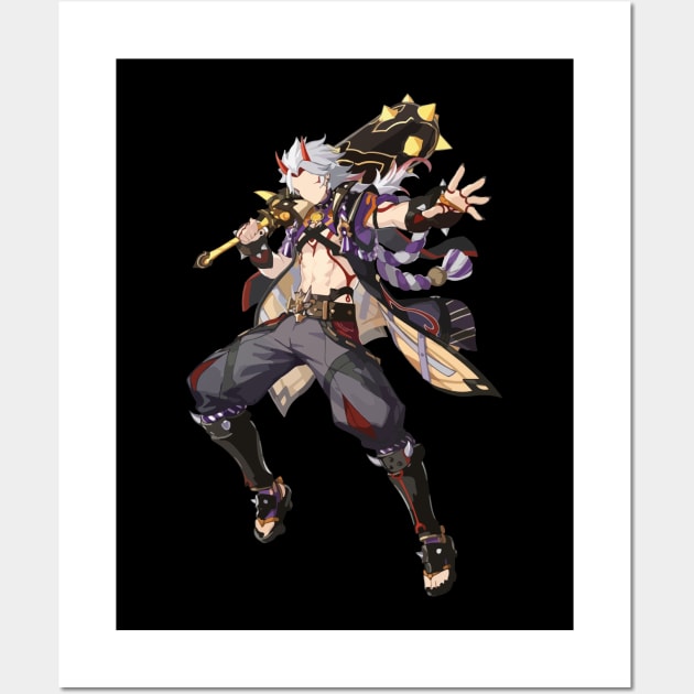Genshin Impact Arataki Itto - Genshin Impact - Posters and Art Prints ...