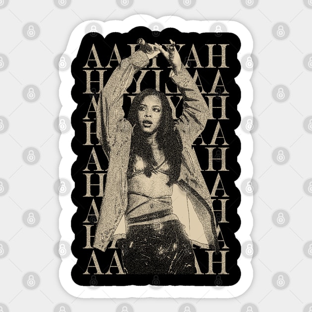 aaliyah VINTAGE 90S - Aaliyah - Sticker | TeePublic