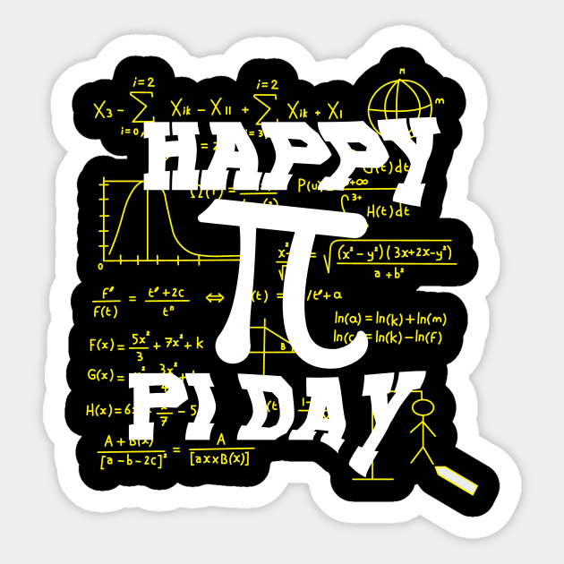 Happy pi day - Happy Pi Day - Sticker | TeePublic