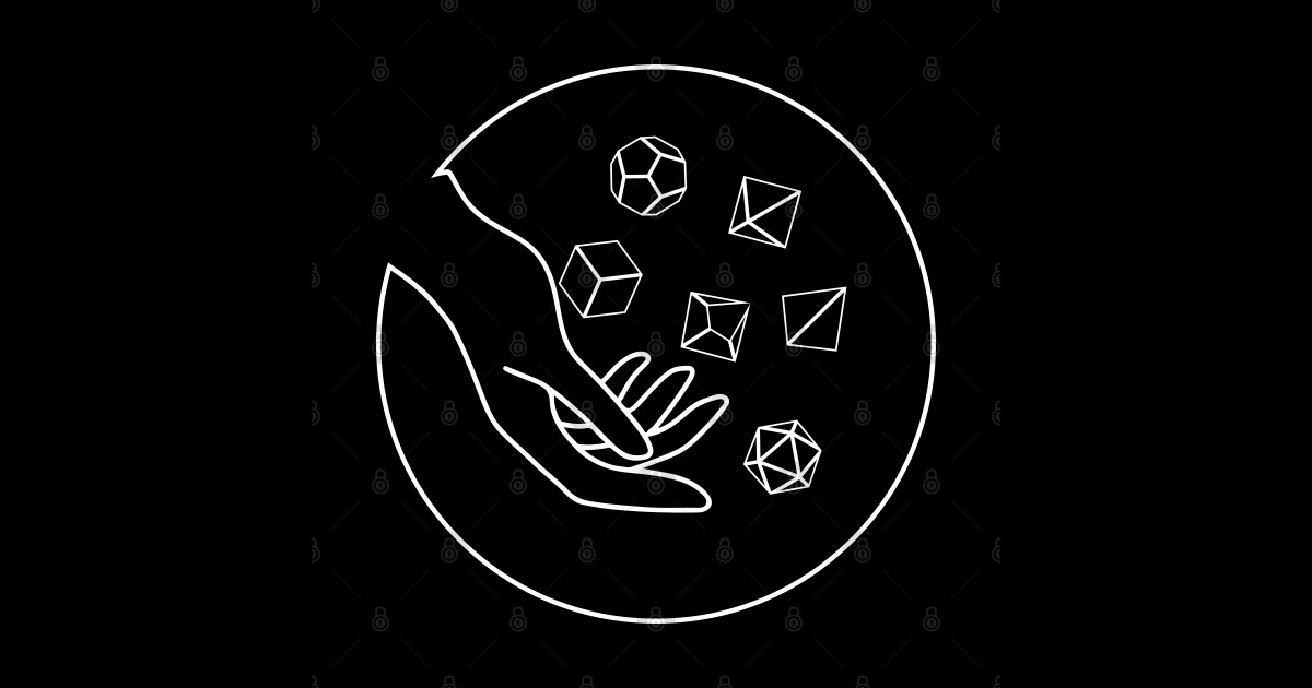 Minimalist Geometric Dice Set Rolling Hand Tabletop RPG - Dungeons And ...