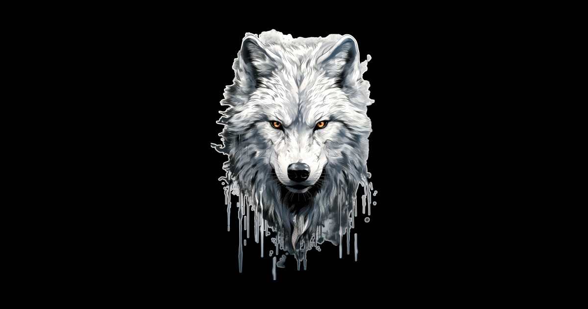 White Wolf - Wolf - Sticker | TeePublic