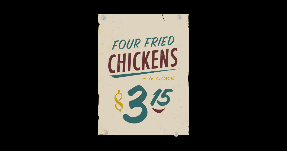 Four Fried Chickens - The Blues Brothers - Sticker | TeePublic