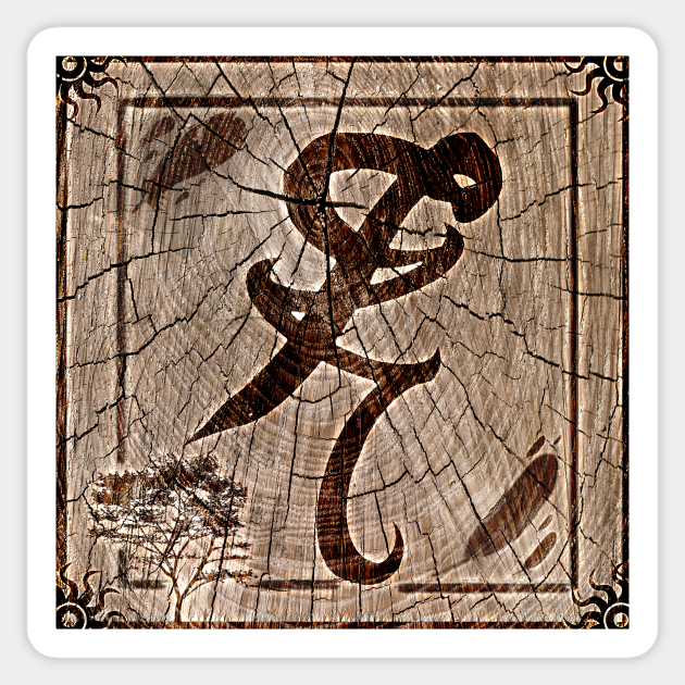 Wood Burned Healing Rune - Shadowhunters Tv Series - Sticker | TeePublic