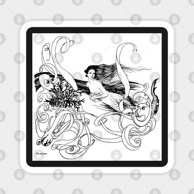 The Little Mermaid - Arthur Rackham - Little Mermaid - Magnet | TeePublic