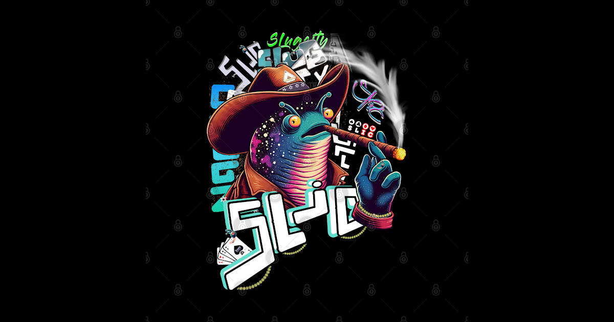 Slic. "The Slickest Slug in the milkyway" - Slug Snail - Sticker ...