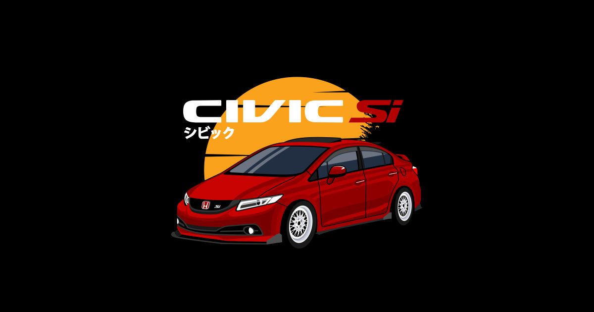 Civic SI Red Candy - Civic Si - Sticker | TeePublic