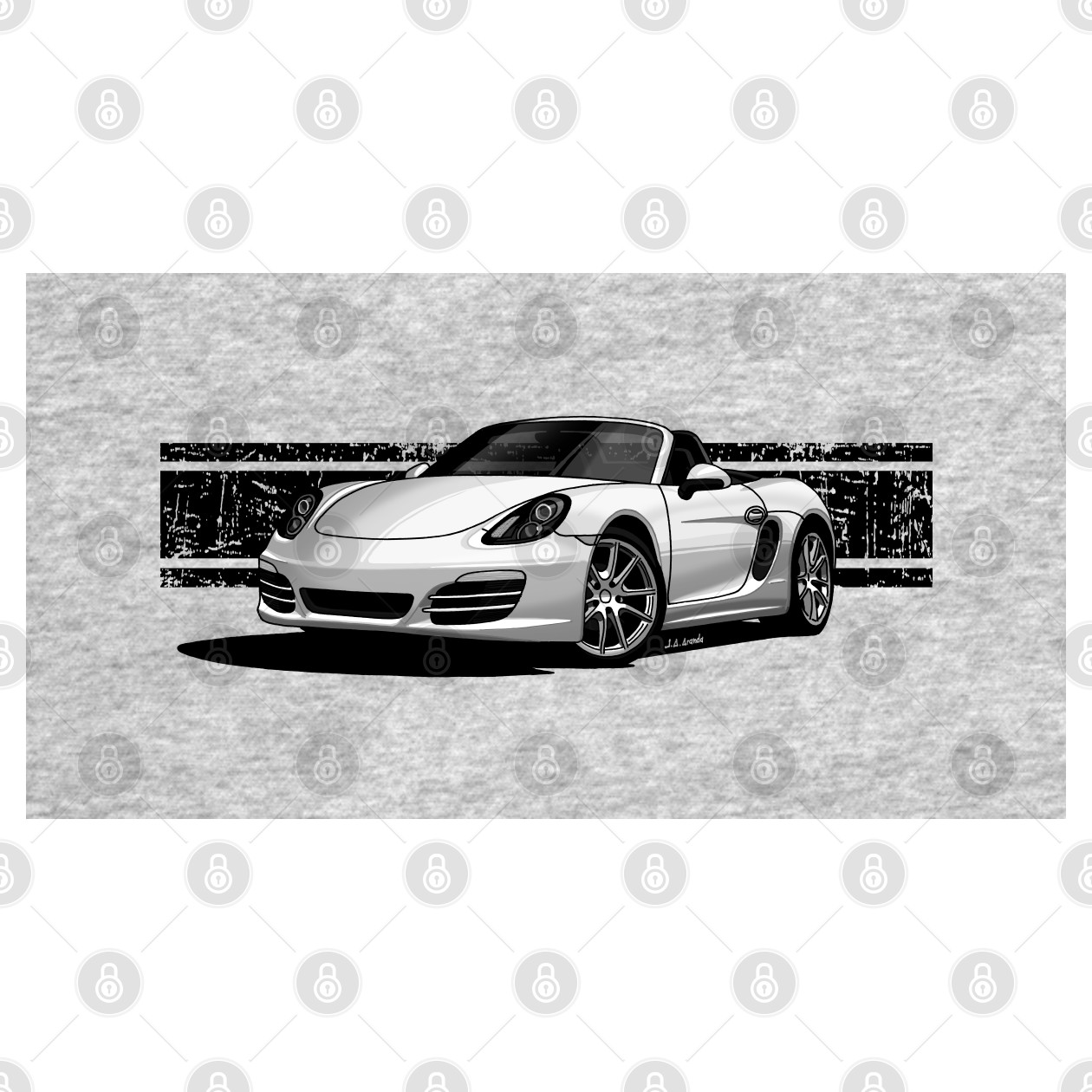 German roadster with boxer engine - Porsche Boxster - T-Shirt | TeePublic