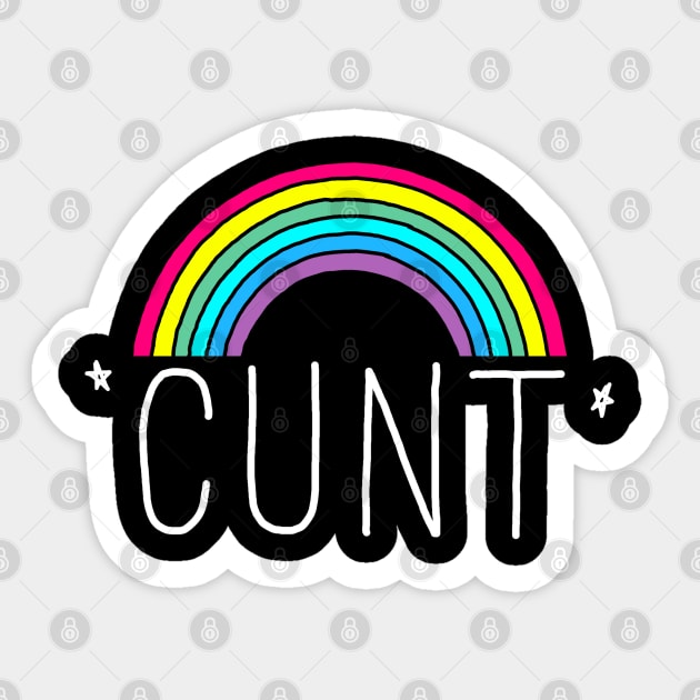 Cunt White - Cunt - Sticker | TeePublic
