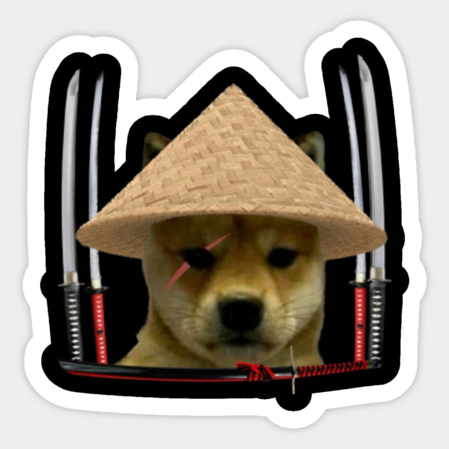 Cheems Samurai - Cheems - Sticker | TeePublic
