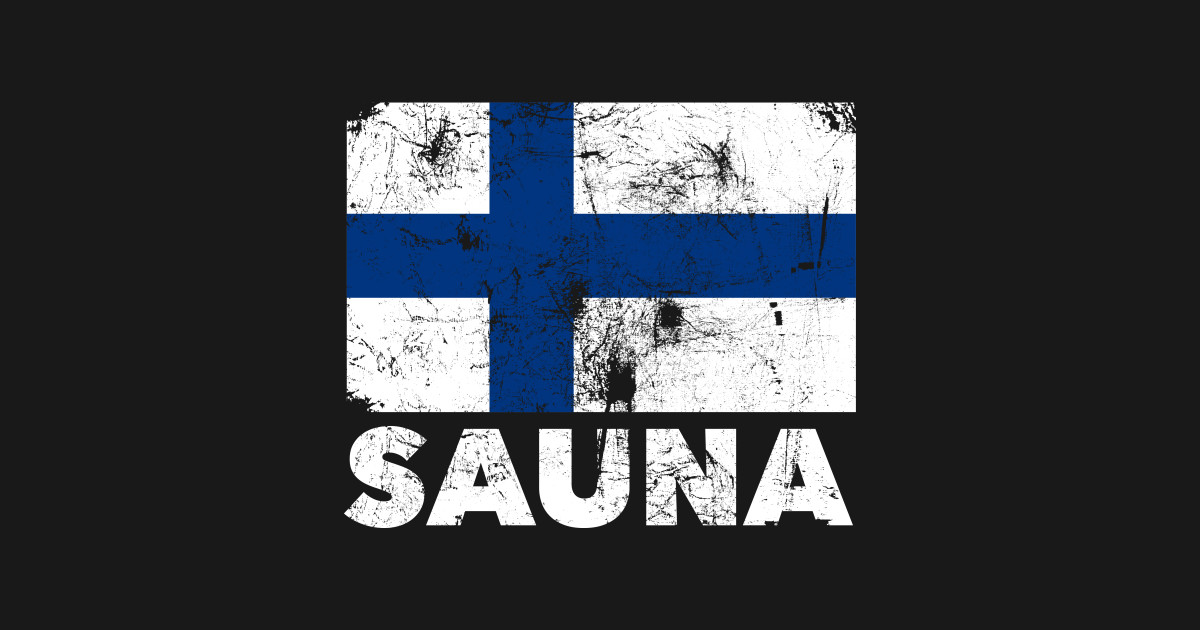Finland Sauna Suomi Flag Helsinki Winter Gift Idea - Finland Sauna - T ...