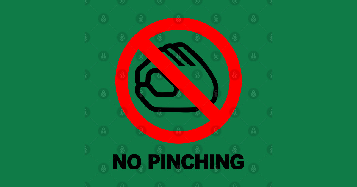 Funny No Pinching Warning Sign - St Patricks Day - T-Shirt | TeePublic