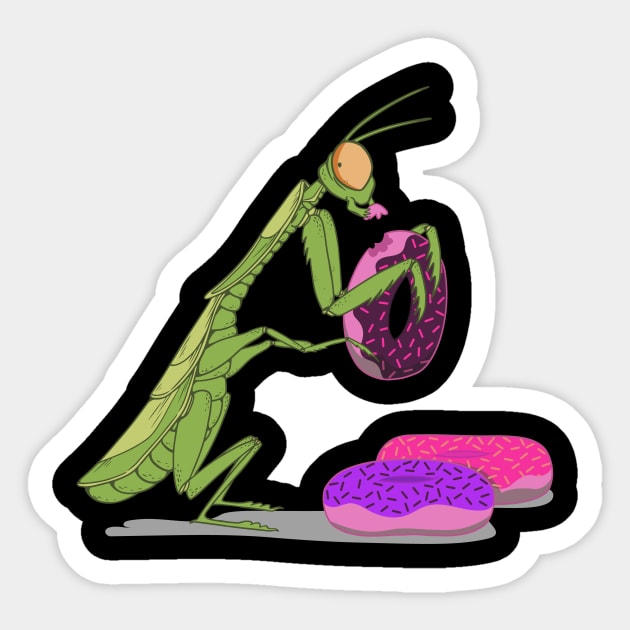 Praying Mantis Eating Donuts Funny Insect Quotes - Praying Mantis ...