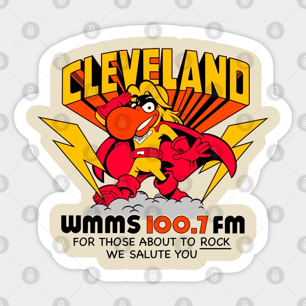 WMMS FM Radio Station - Radio - Sticker | TeePublic