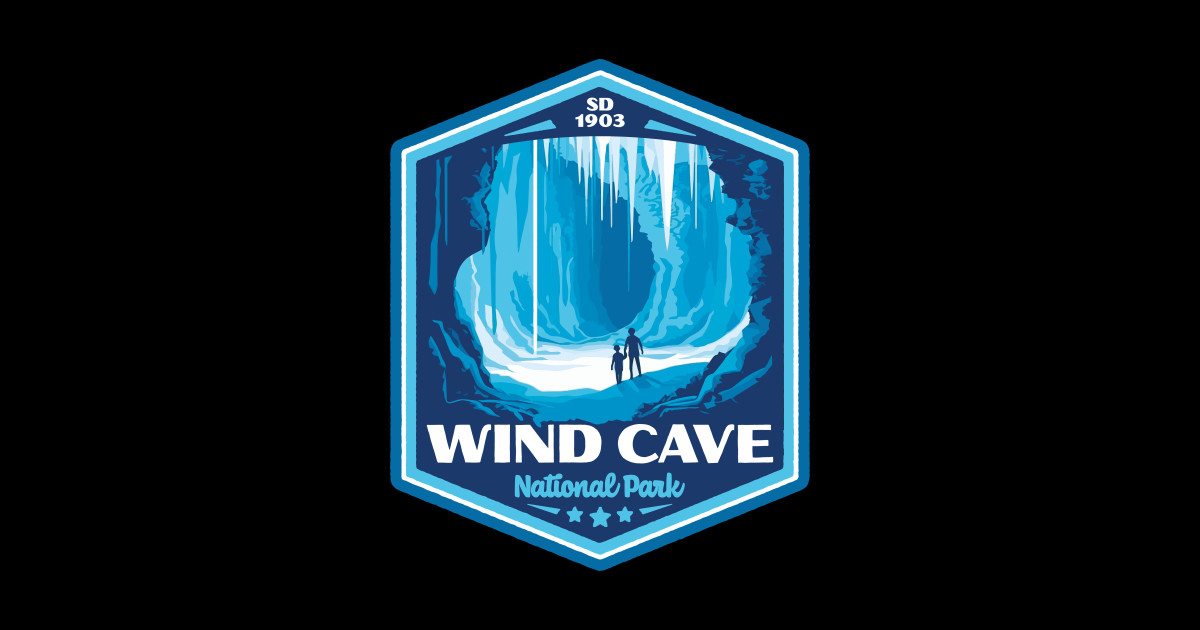 Wind Cave National Park Vintage WPA Style Outdoor Badge - Wind Cave ...