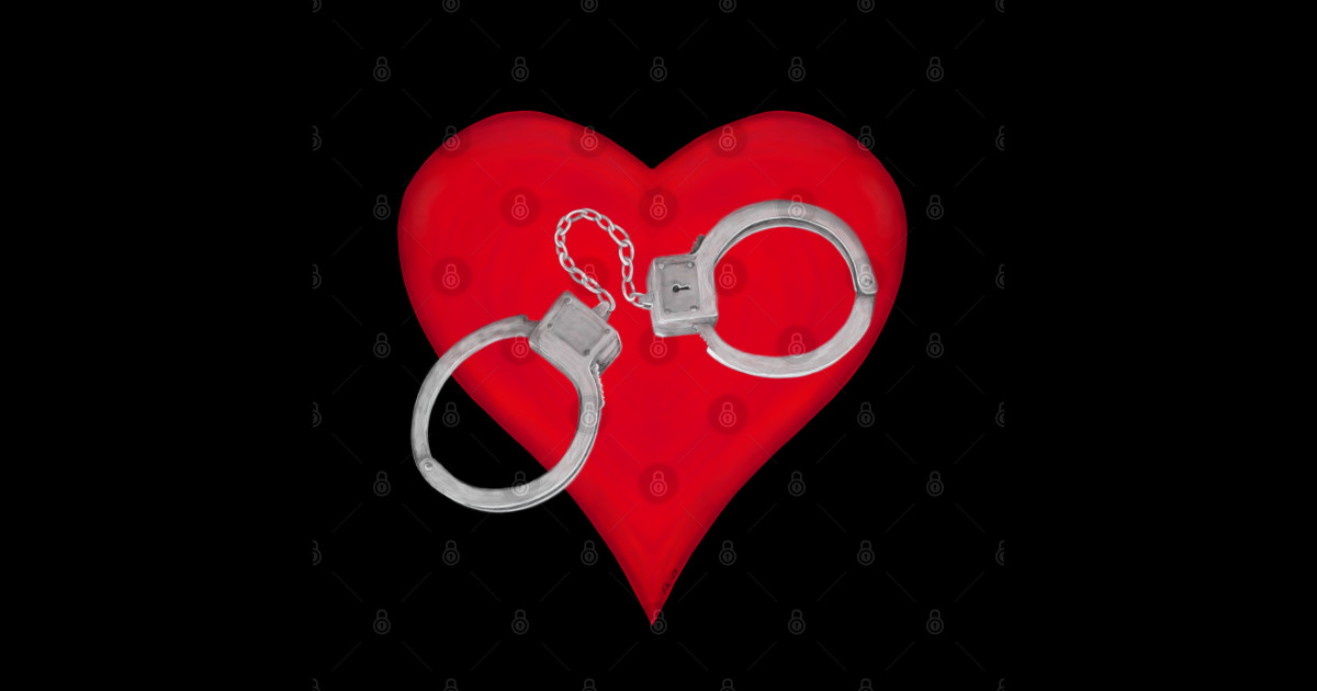 Handcuffs Love - Handcuffs - Sticker | TeePublic
