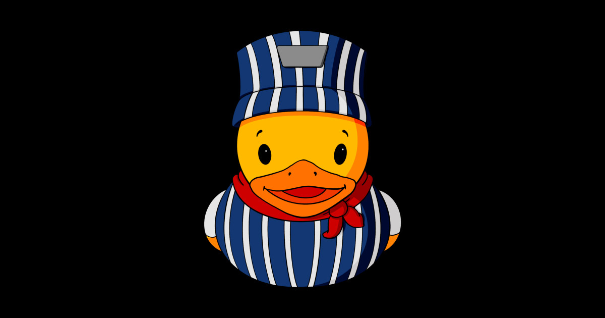 Train Conductor Rubber Duck - Rubber Duckie - Sticker | TeePublic