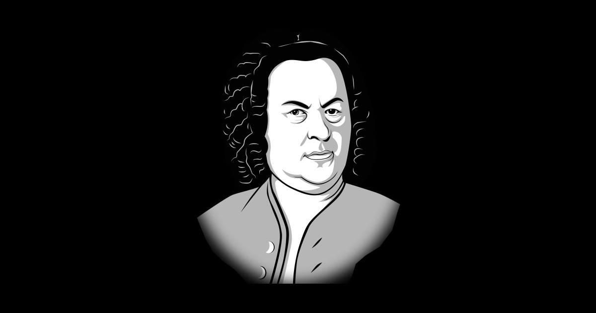 Johann Sebastian Bach in cartoon style - Johann Sebastian Bach ...