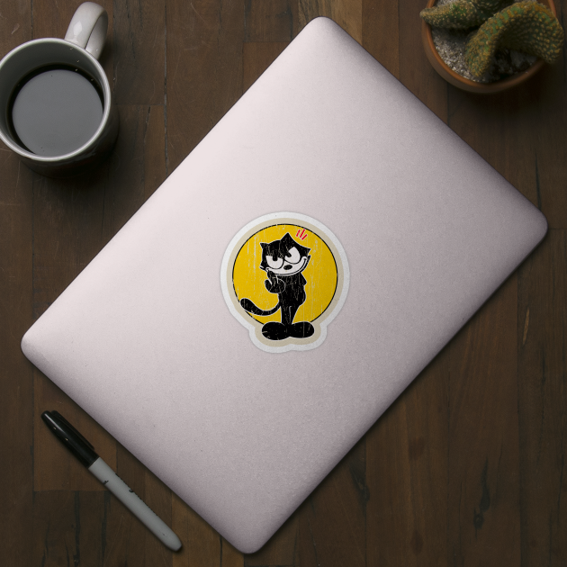 Middle Finger Felix The Cat - Cult Classic - Sticker | TeePublic