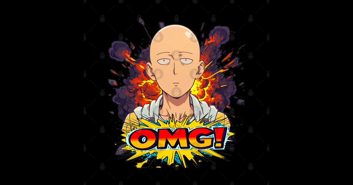 Saitama - one punch man - One Punch Man - Sticker | TeePublic