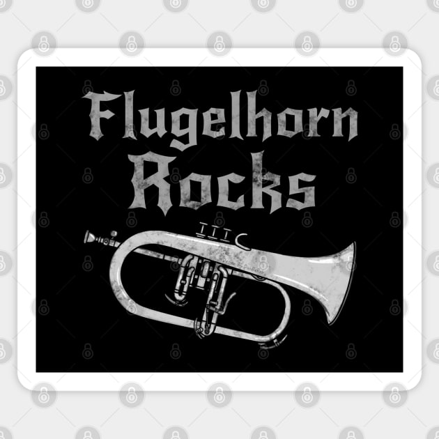 Flugelhorn Rocks, Hornist Goth Heavy Rock Brass Musician - Flugelhorn ...