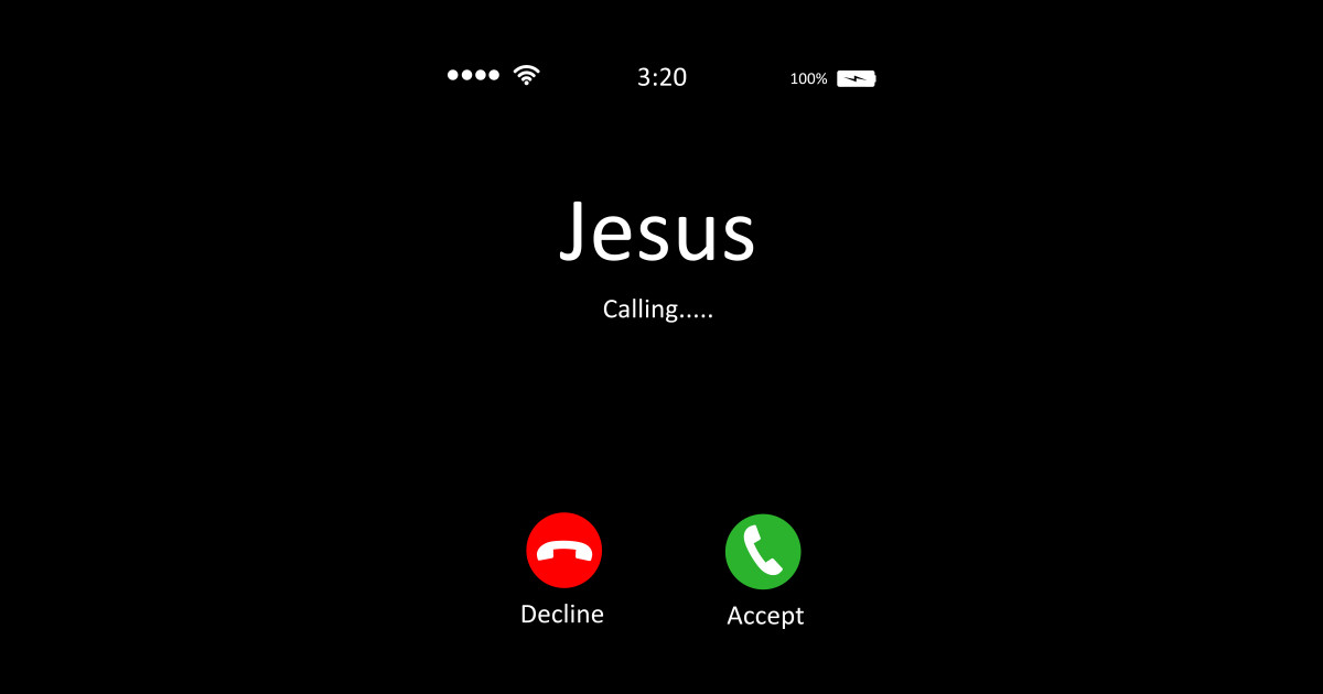 Jesus Is Calling - Jesus Is Calling - Sticker | TeePublic