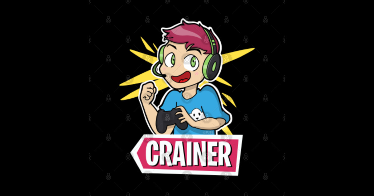 Cartoon Crainer with Logo - Crainer - T-Shirt | TeePublic