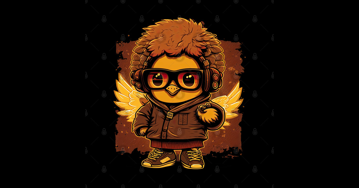 Chicken Rapper - Chicken - Sticker | TeePublic