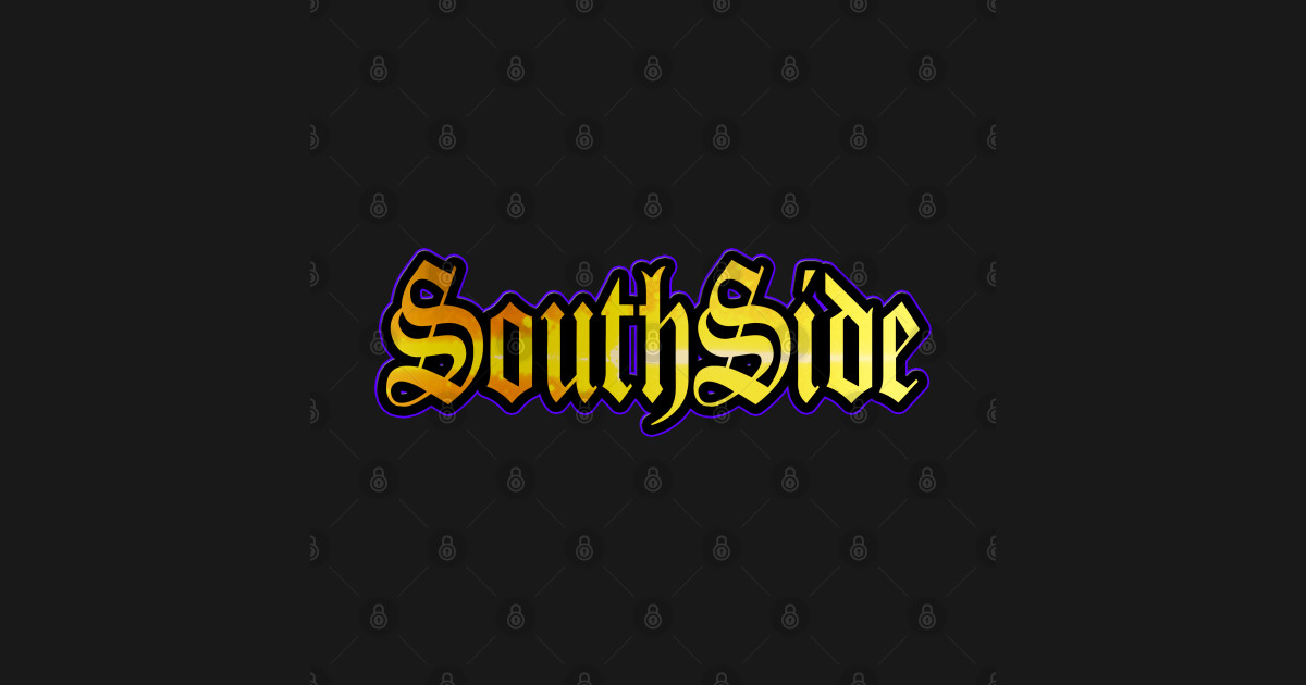 Southside Royal Gold font - Urban - T-Shirt | TeePublic
