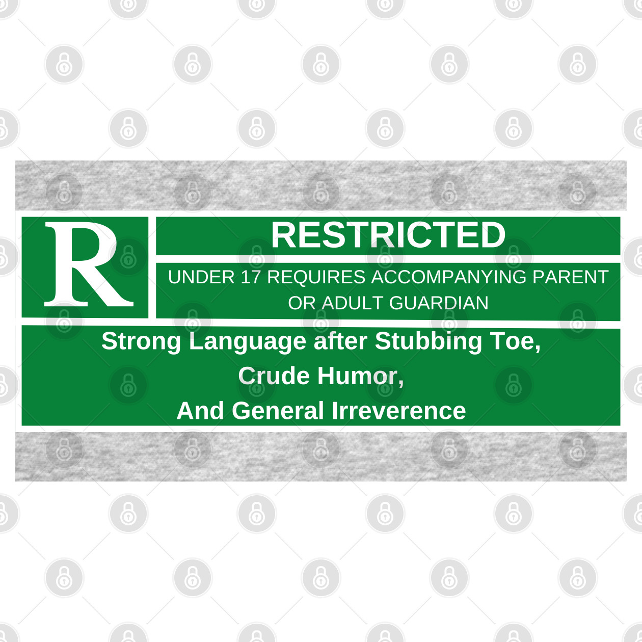 Rated R for Crude Humor - Rated R - T-Shirt | TeePublic