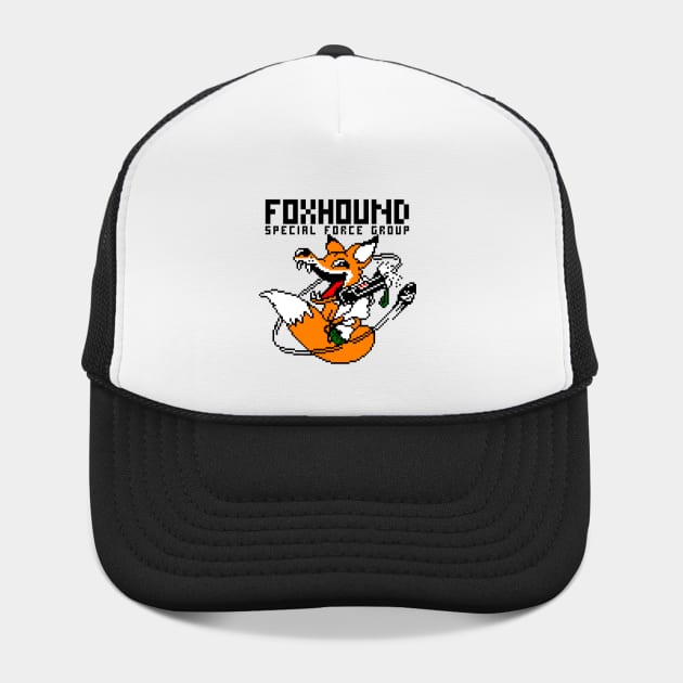 FOXHOUND pixel art MGS logo #1 - Foxhound - Hat | TeePublic