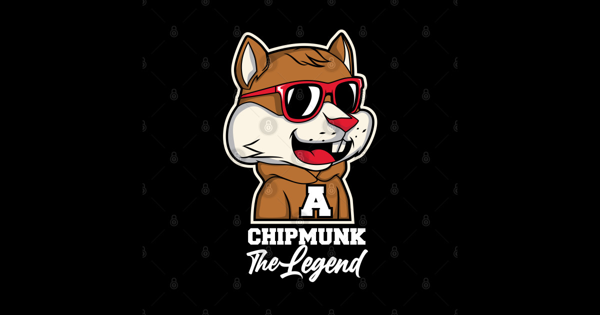 CHIPMUNK THE LEGEND CARTOON - Animal - Pin | TeePublic