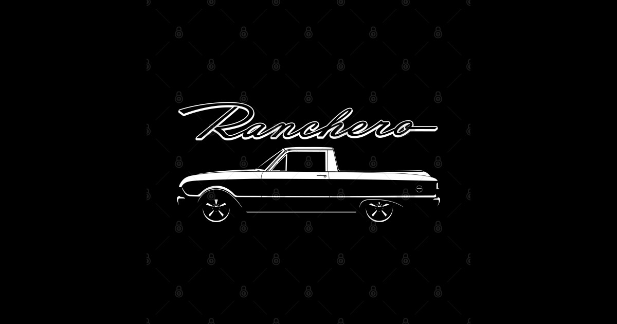 White 60-63 Ranchero - Ranchero - Sticker | TeePublic