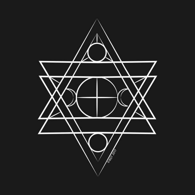 Sacred Geometry - Moon Phases - Occult - Tapestry | TeePublic