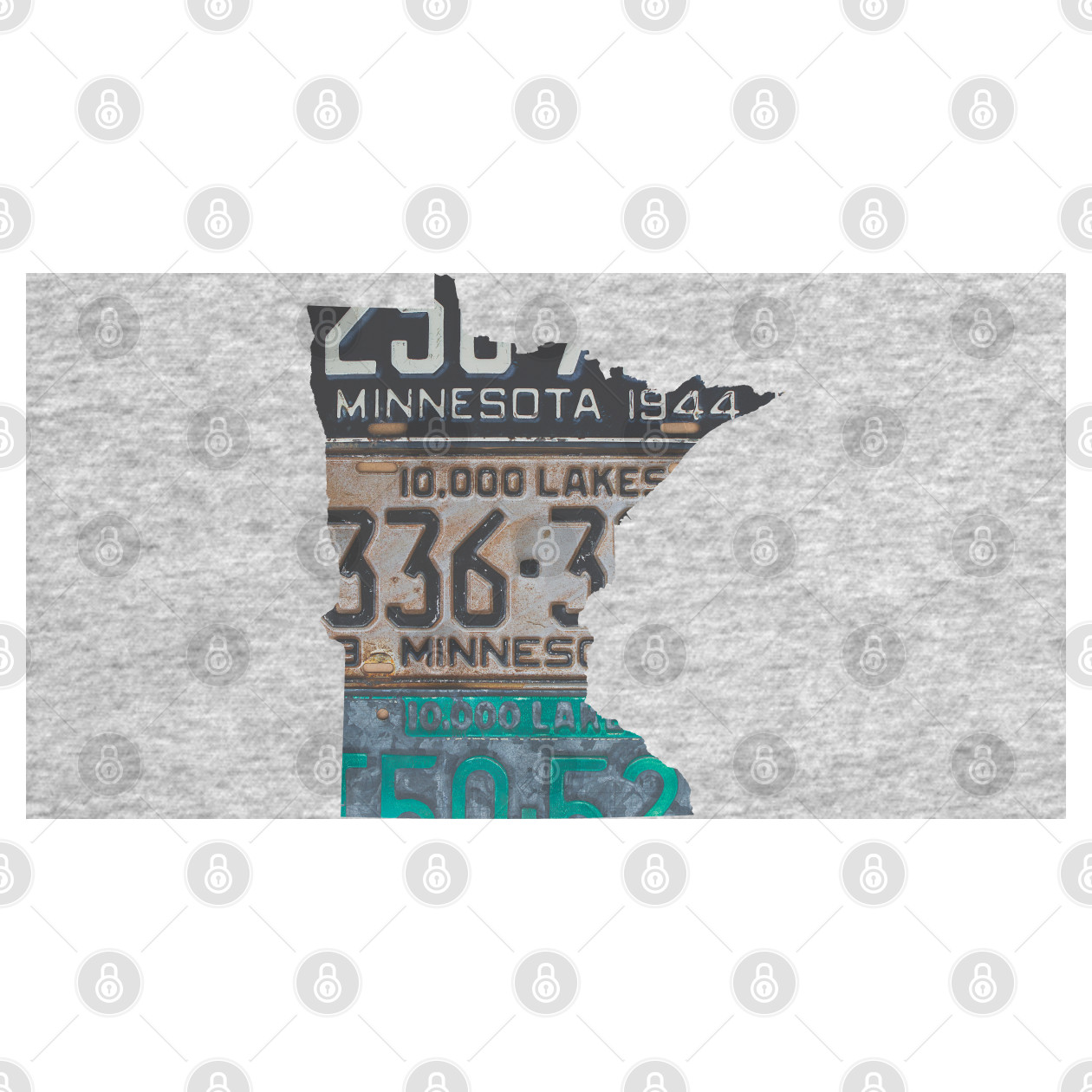 Minnesota Vintage License Plates - Minnesota - T-Shirt | TeePublic