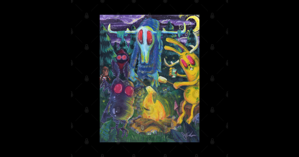 "Camp Cryptid" - Cryptid - Sticker | TeePublic