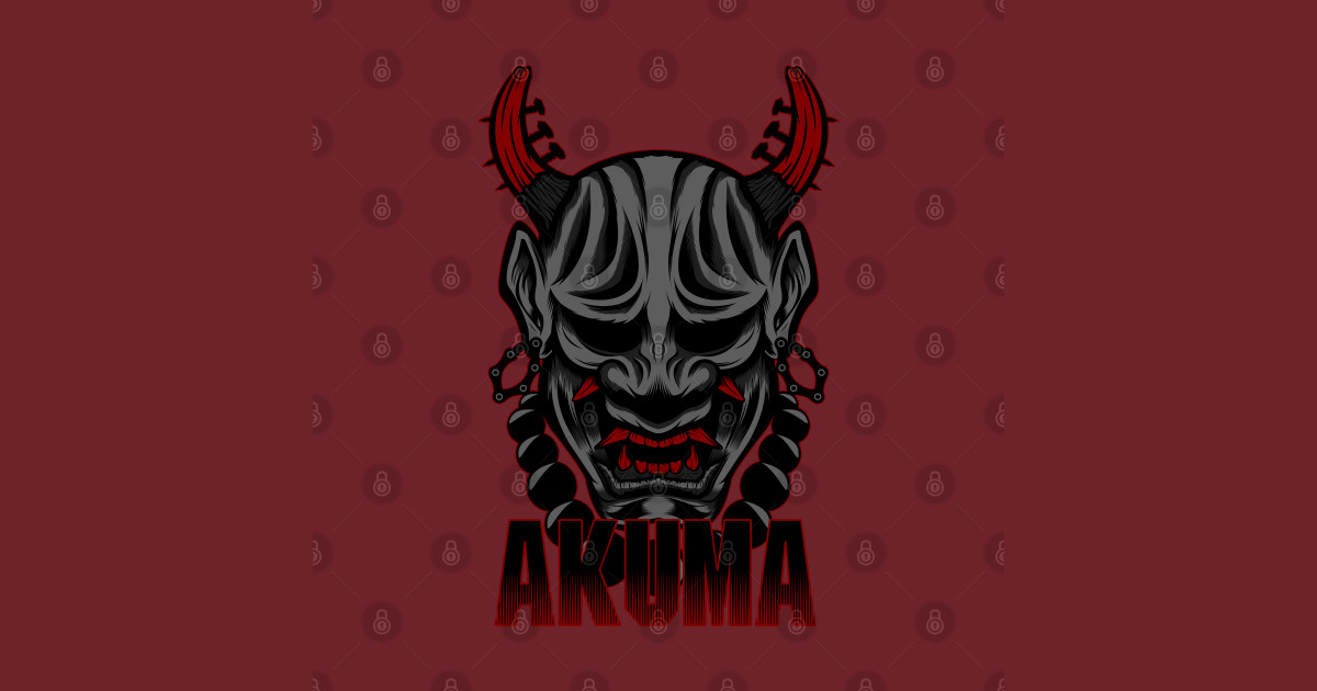 Akuma Oni Design - Akuma - T-Shirt | TeePublic