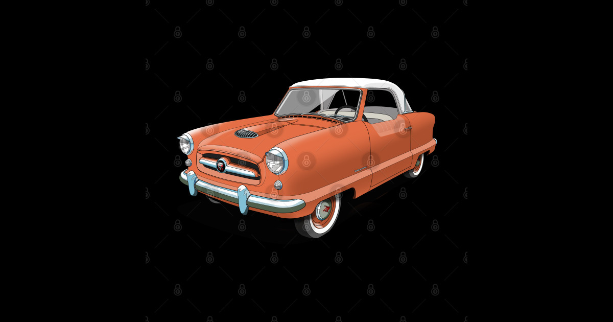 nash metropolitan in coral - Nash Metropolitan - Sticker | TeePublic